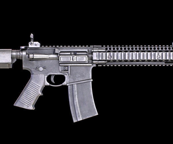ArtStation - MK-18 Rifle PBR Worn Low-poly 3D model | Game Assets