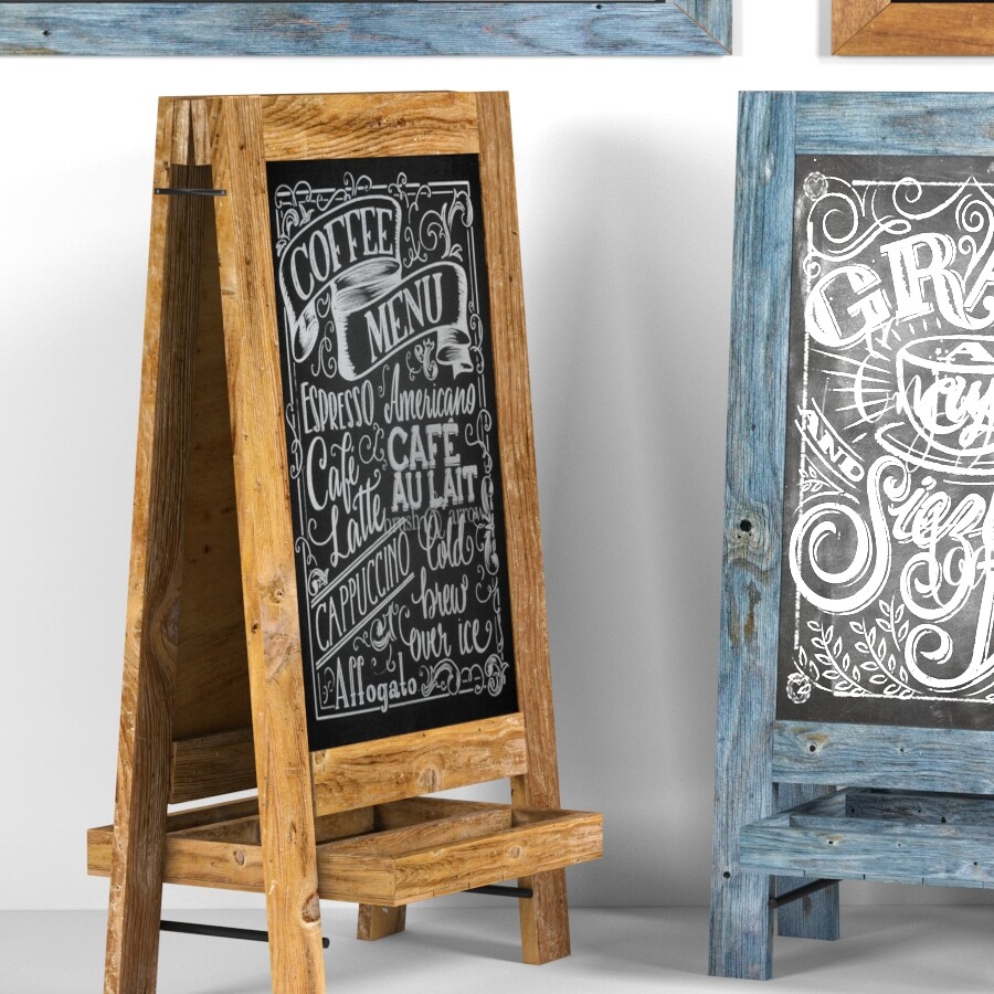 ArtStation - Chalk board- Vol.2 | Resources