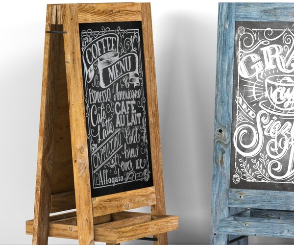 ArtStation - Chalk board- Vol.2 | Resources