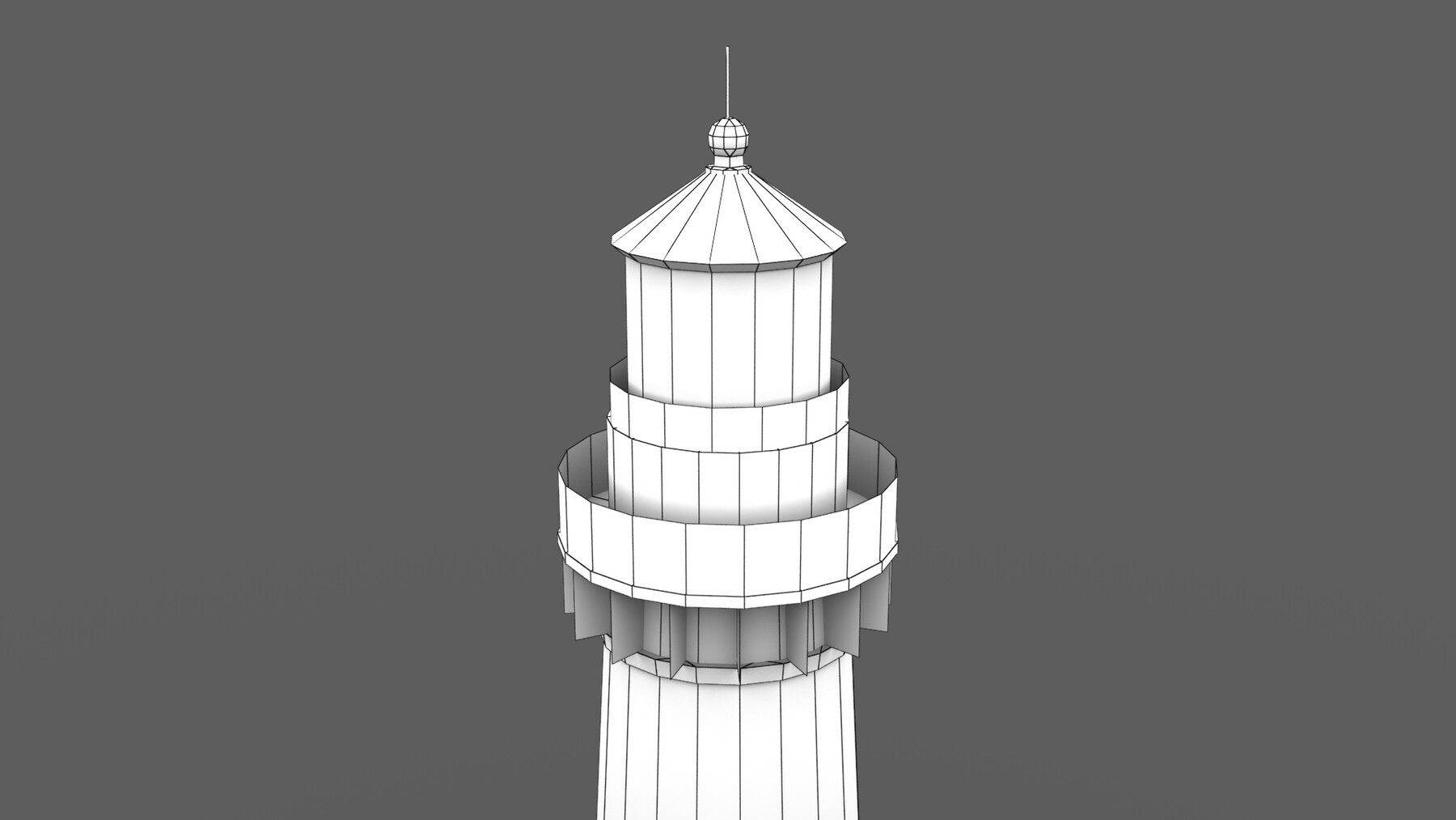 ArtStation - Light Tower Low-poly 3D model | Game Assets