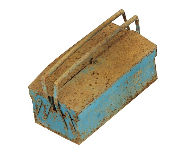 ArtStation - Rusty Metal Toolbox Raw Scanned 3D Model | Resources