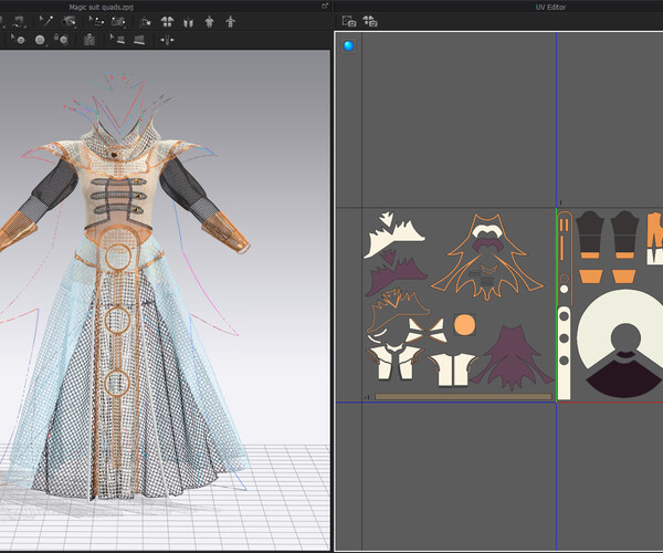 ArtStation - Adept Woman Costume | Game Assets