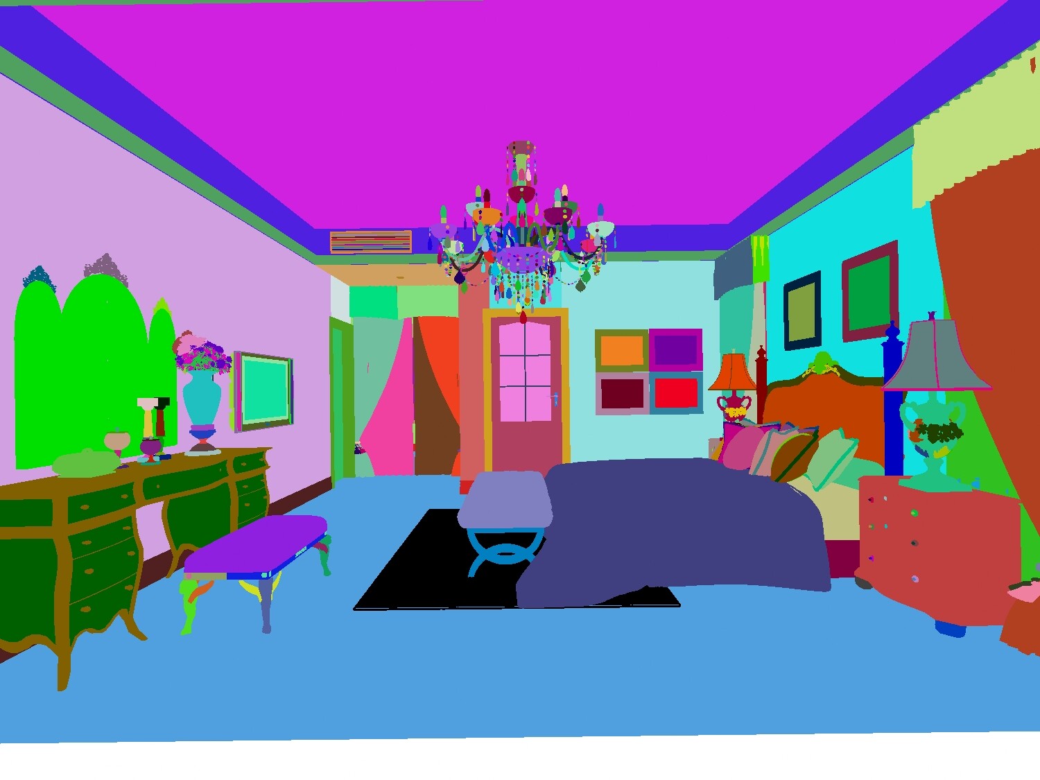 ArtStation - Stylish European bedroom 1840 | Resources