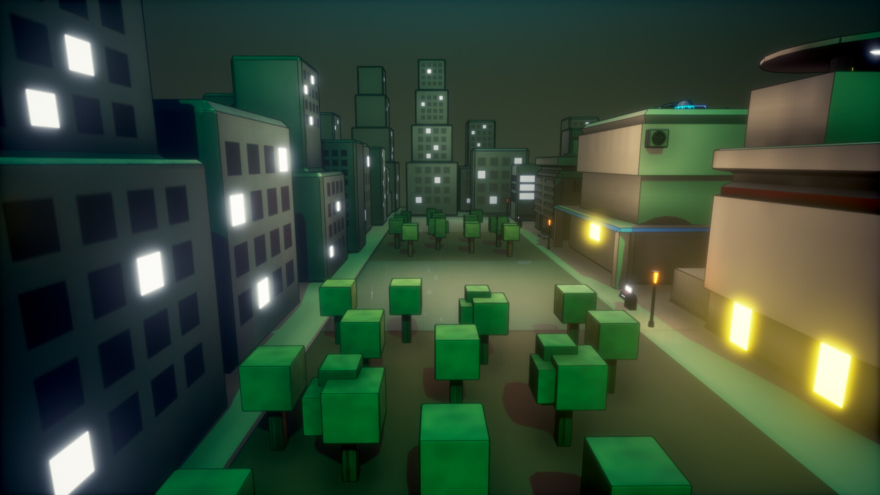 ArtStation - Low Poly Sci Fi City | Game Assets