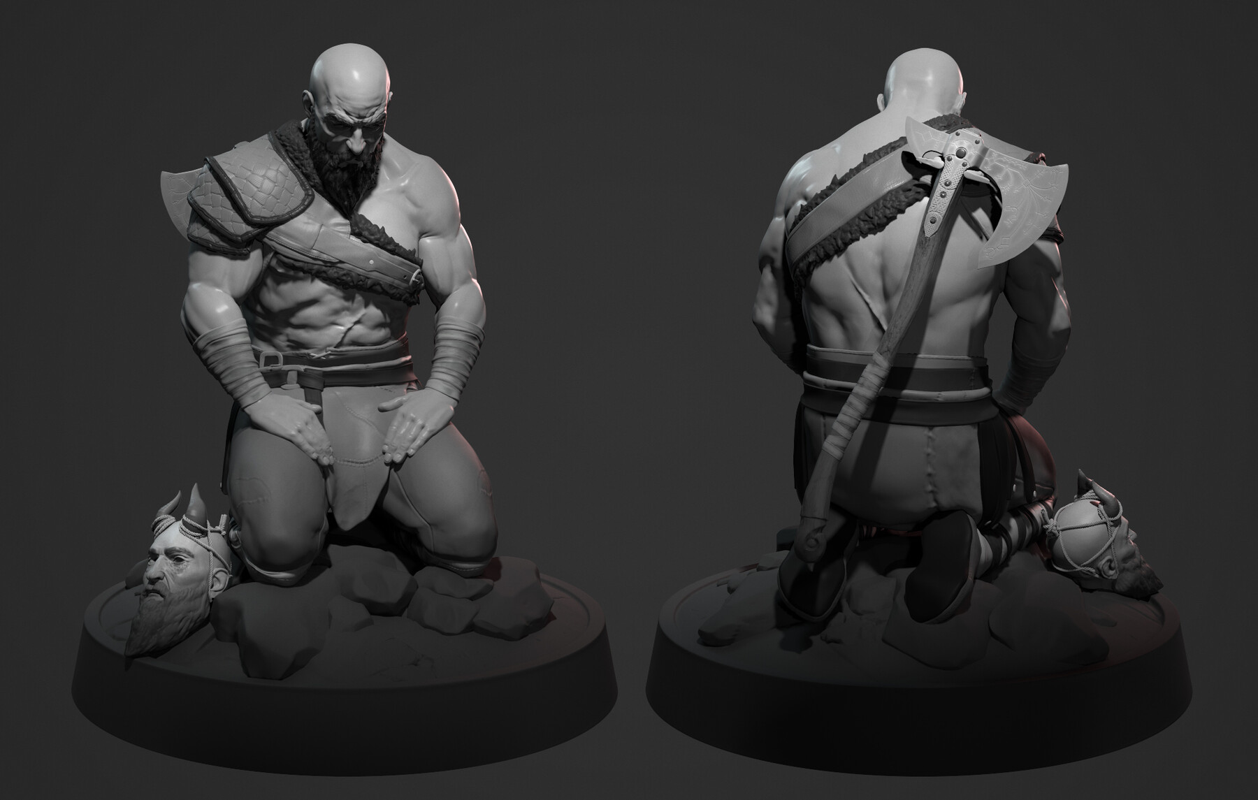 ArtStation - Kratos | 3D print model | Resources