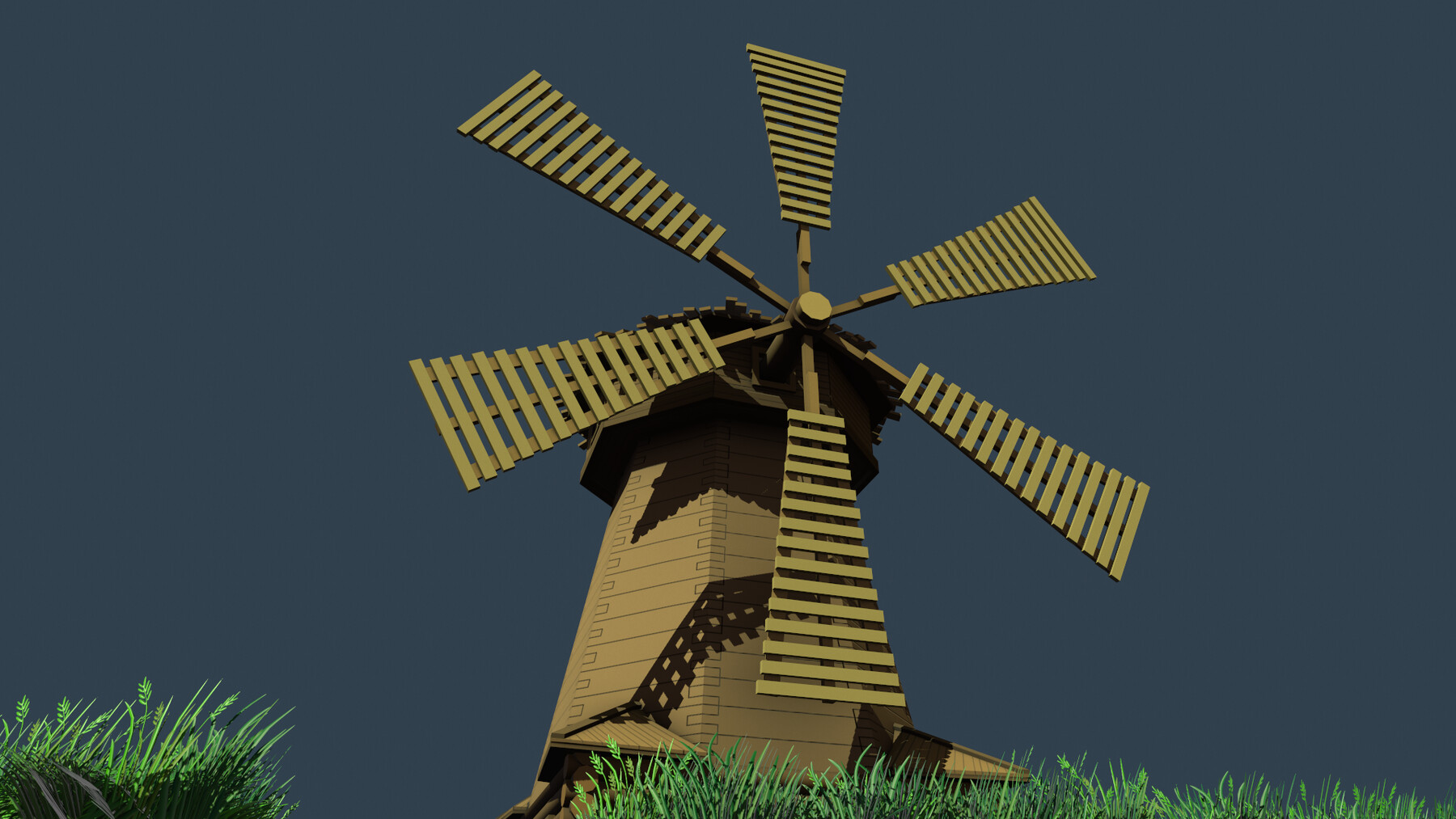 ArtStation - Low-poly windmill | Game Assets