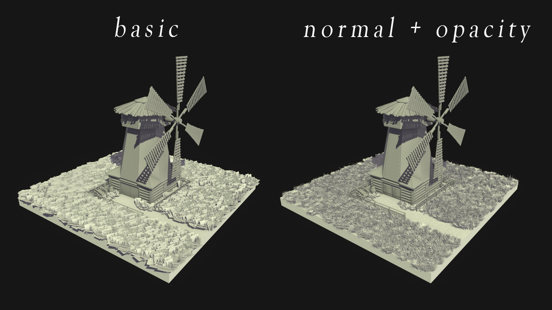 ArtStation - Low-poly windmill | Game Assets