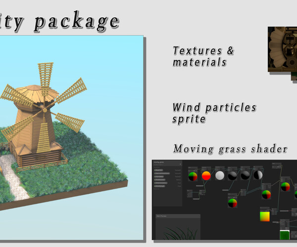ArtStation - Low-poly windmill | Game Assets