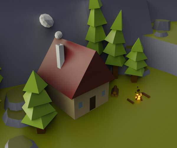 ArtStation - Low Poly Environment 2.0 | Game Assets