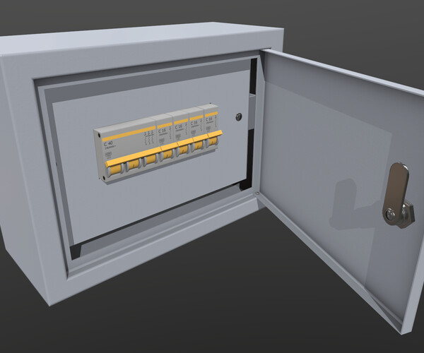 ArtStation - Electrical Fuse Box | Game Assets