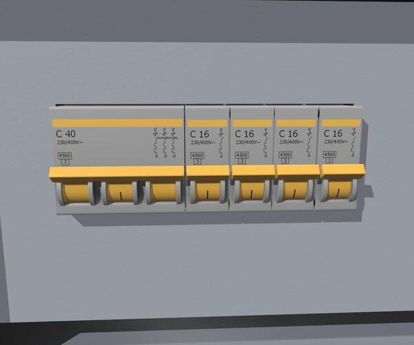 ArtStation - Electrical Fuse Box | Game Assets