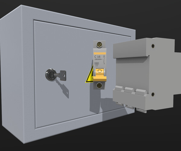 ArtStation - Electrical Fuse Box | Game Assets