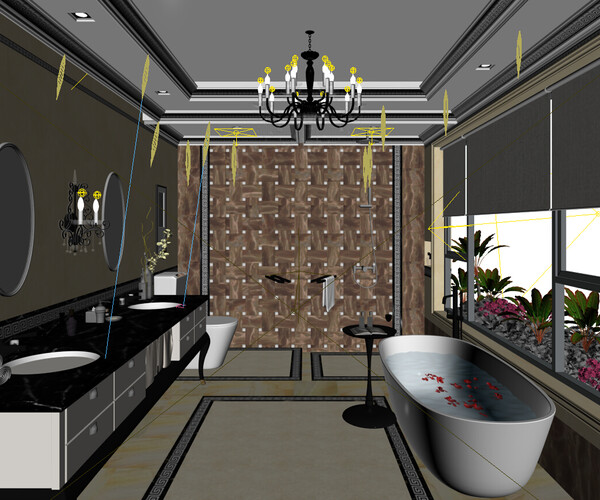 ArtStation - bathroom design complete model 17 | Resources