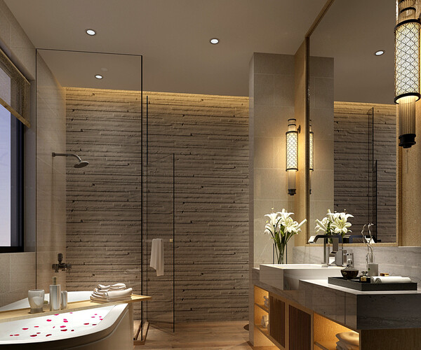 ArtStation - bathroom design complete model 20 | Resources