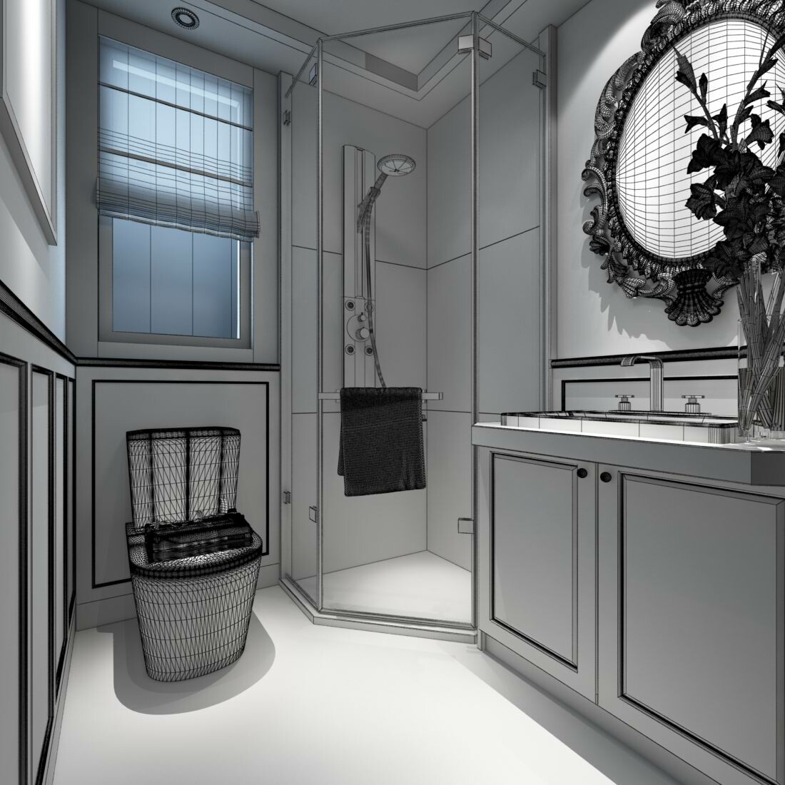 ArtStation - bathroom design complete model 55 | Resources