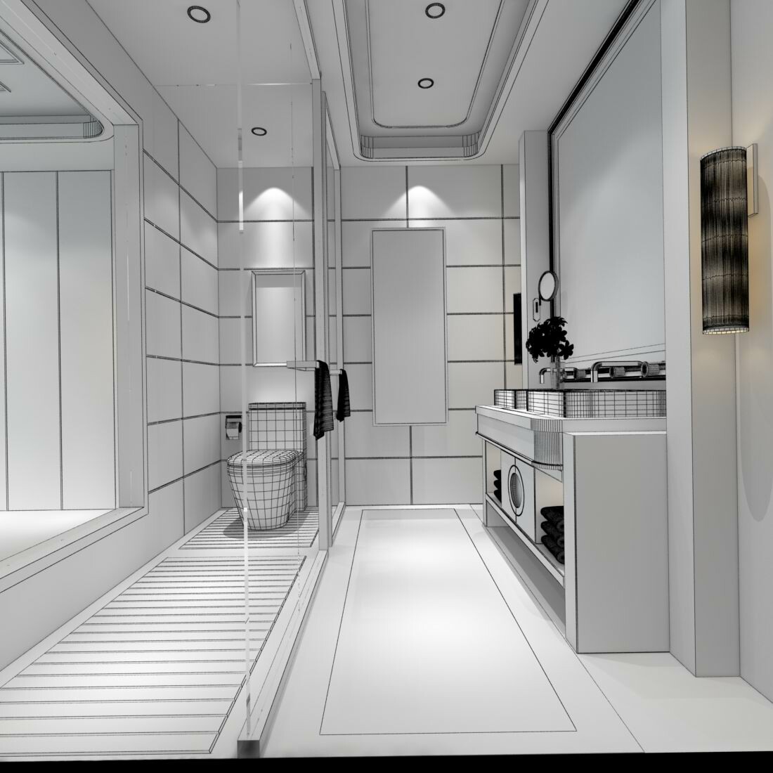 ArtStation - bathroom design complete model 61 | Resources