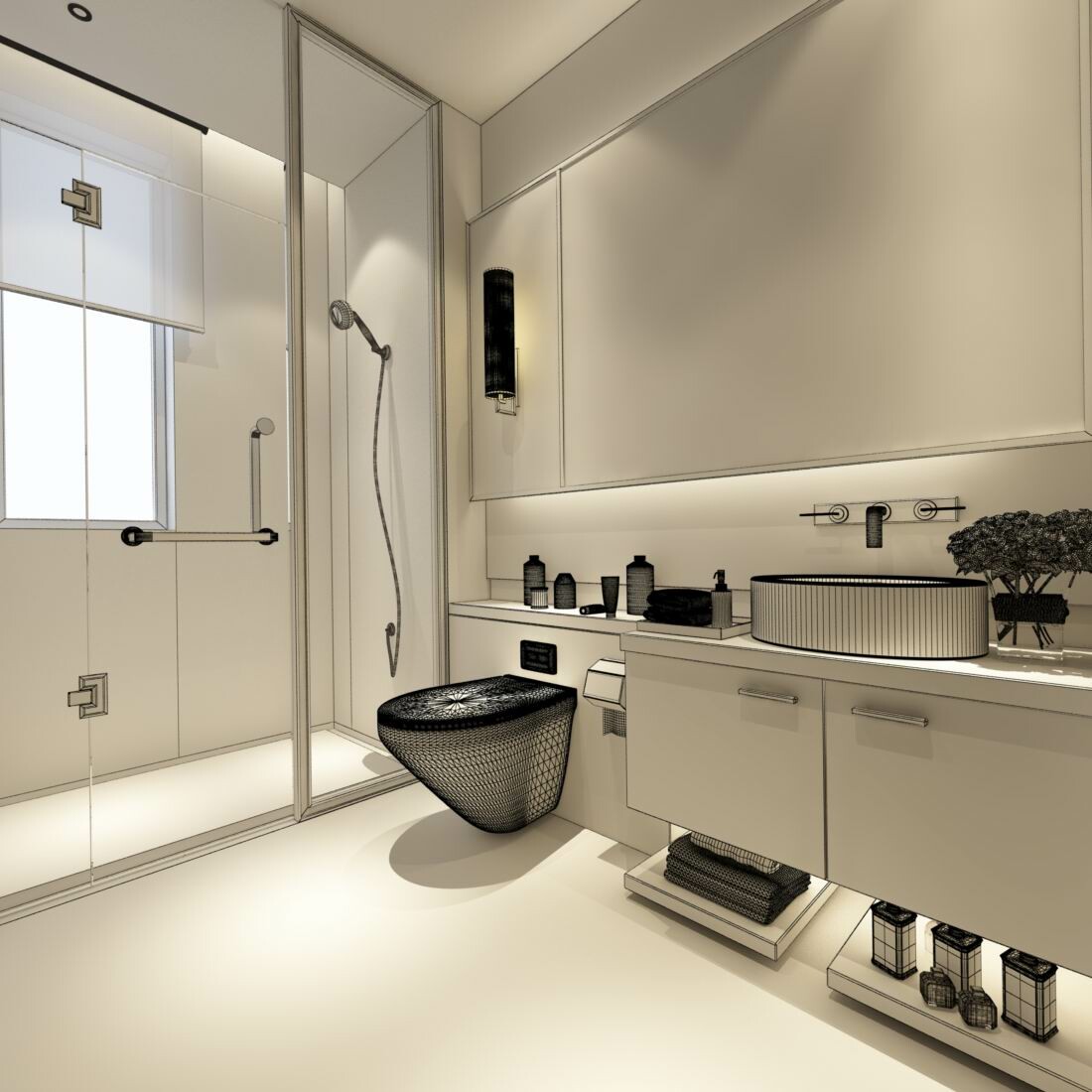 ArtStation - bathroom design complete model 67 | Resources