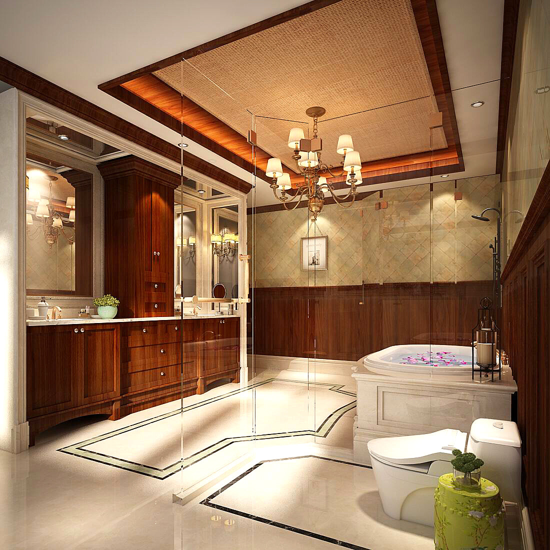 ArtStation - bathroom design complete model 129 | Resources