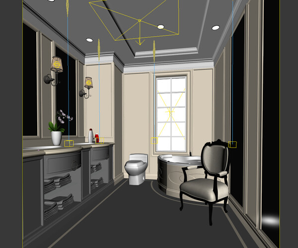 ArtStation - bathroom design complete model 133 | Resources
