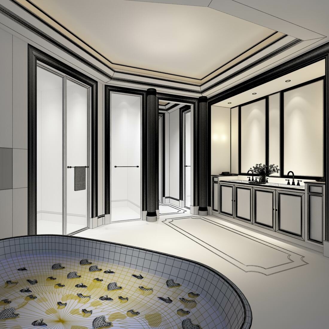 ArtStation - bathroom design complete model 150 | Resources