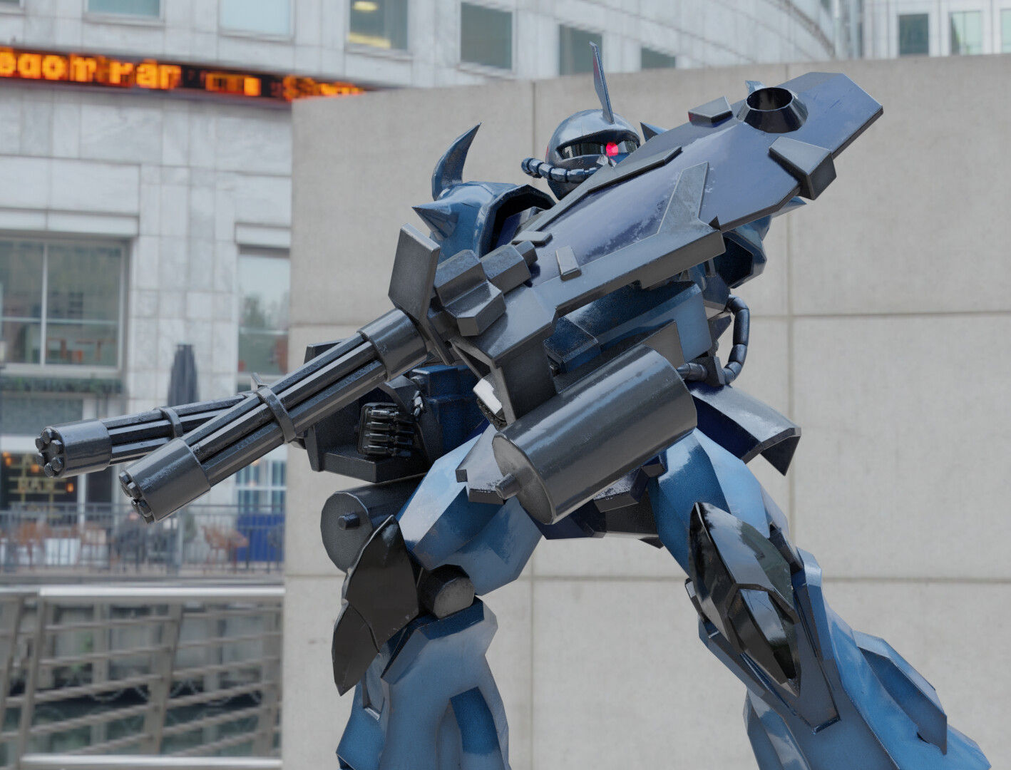 ArtStation - GUNDAM GOUF custom 3D model rigged with realistic texture ...