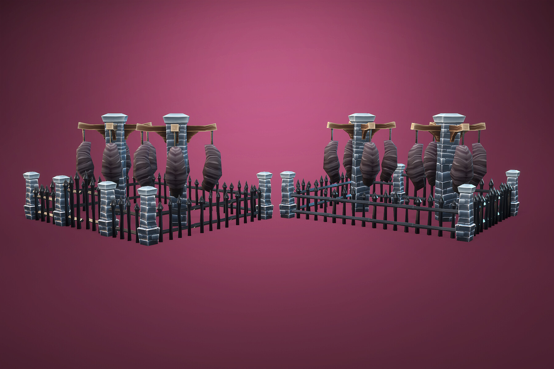 ArtStation - Vampire RTS Fantasy Buildings | Game Assets