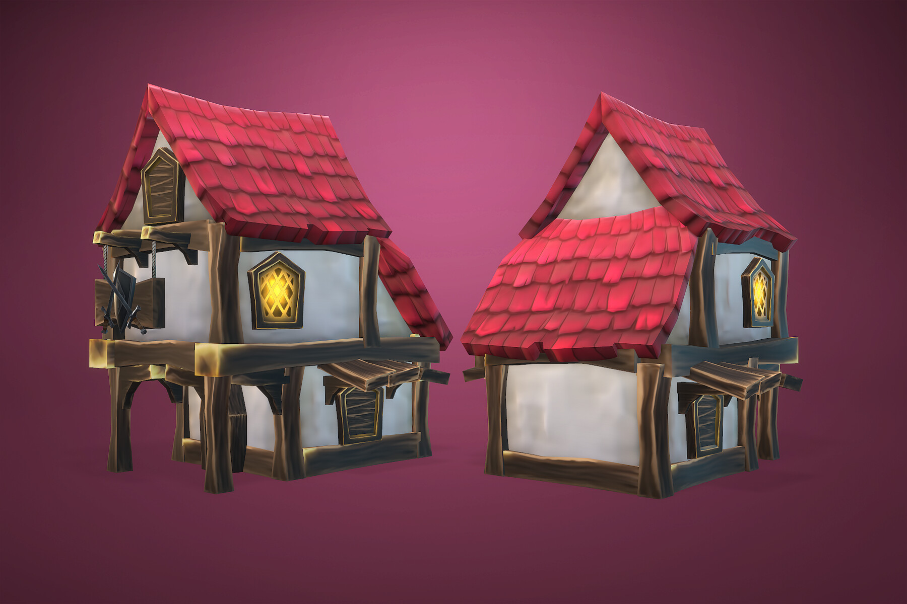 ArtStation - Vampire RTS Fantasy Buildings | Game Assets
