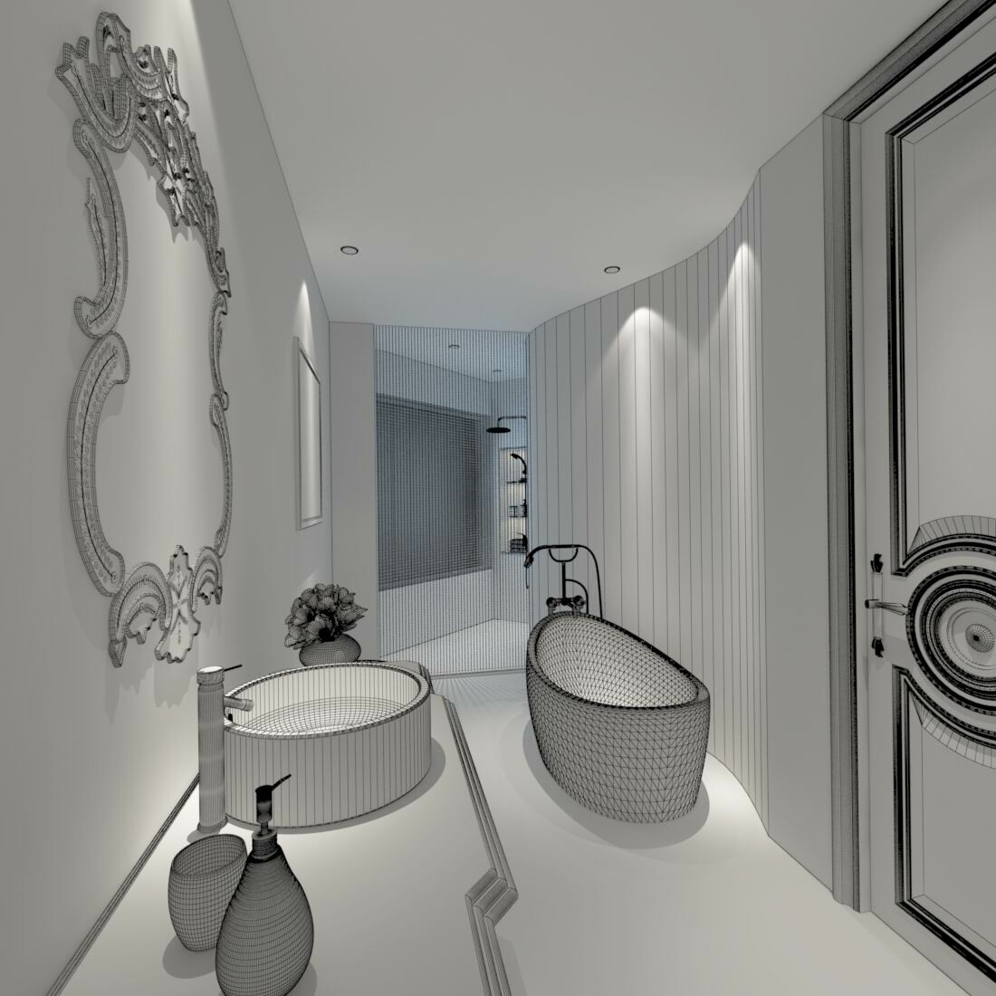 ArtStation - bathroom design complete model 165 | Resources