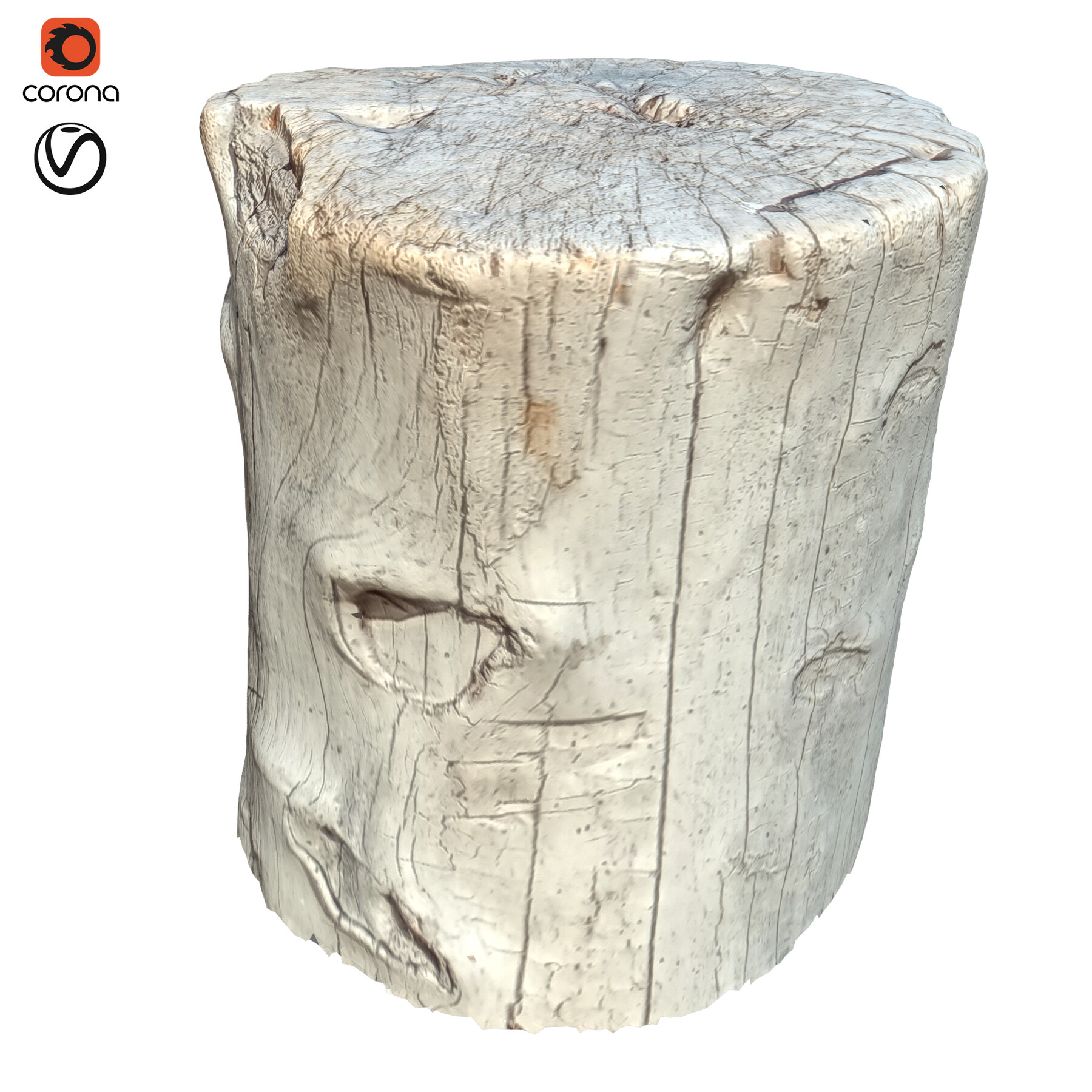 ArtStation - tree trunk pack total 10 tree trunks | Game Assets