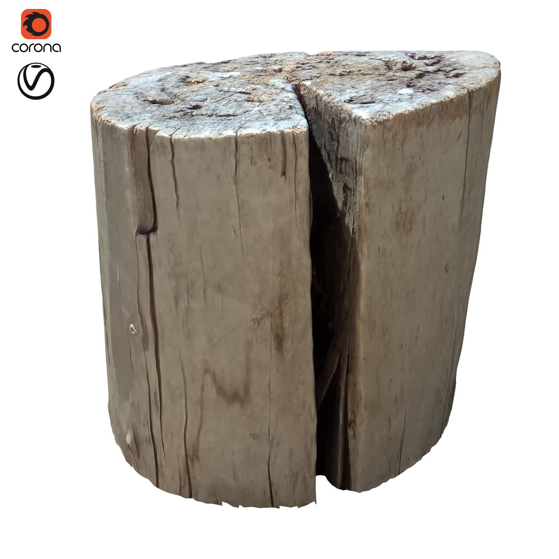 ArtStation - tree trunk pack total 10 tree trunks | Game Assets