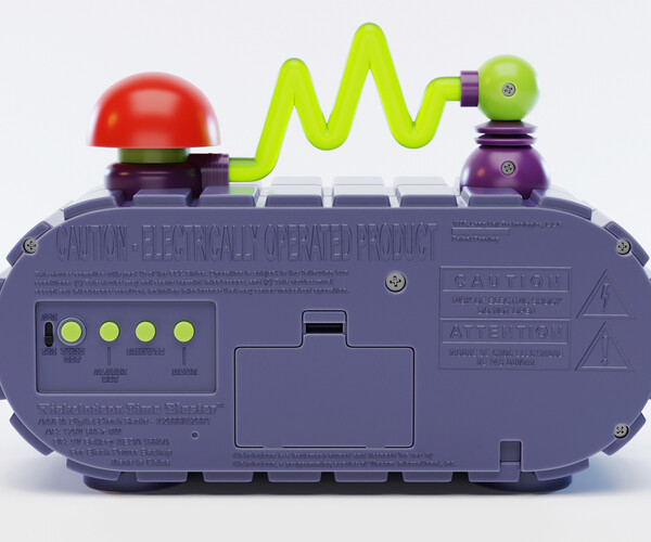 ArtStation - Nickelodeon Time Blaster Alarm Clock Radio | Resources