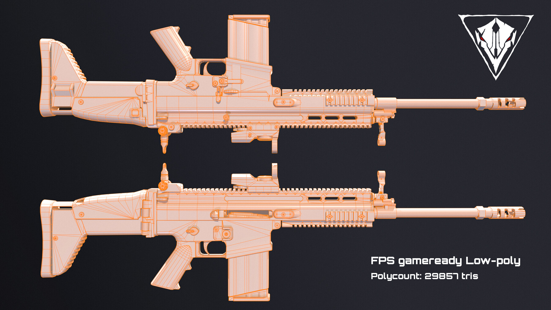 ArtStation - FN ScarH MK1 | Game Assets