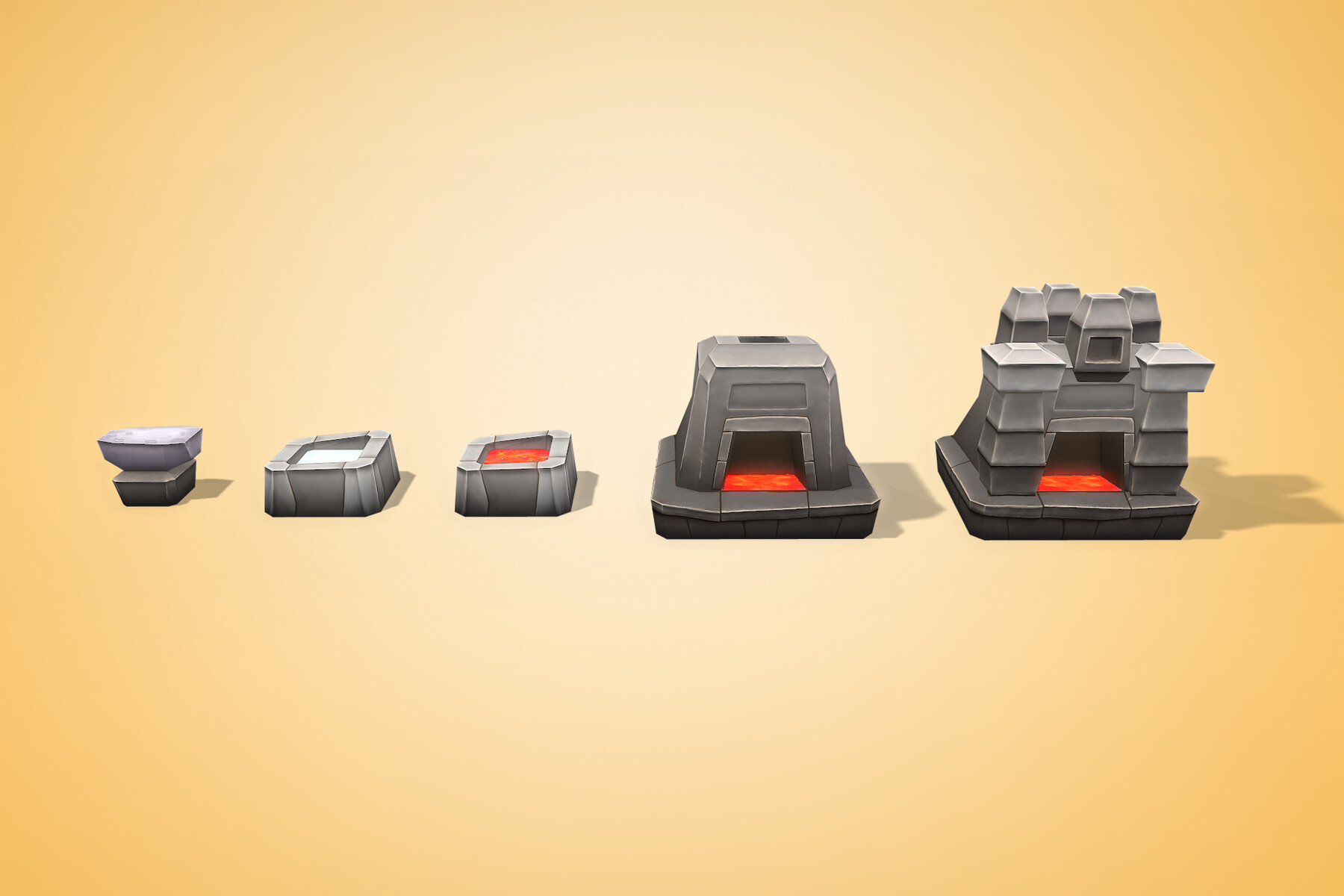 ArtStation - Dwarf RTS Fantasy Buildings | Game Assets