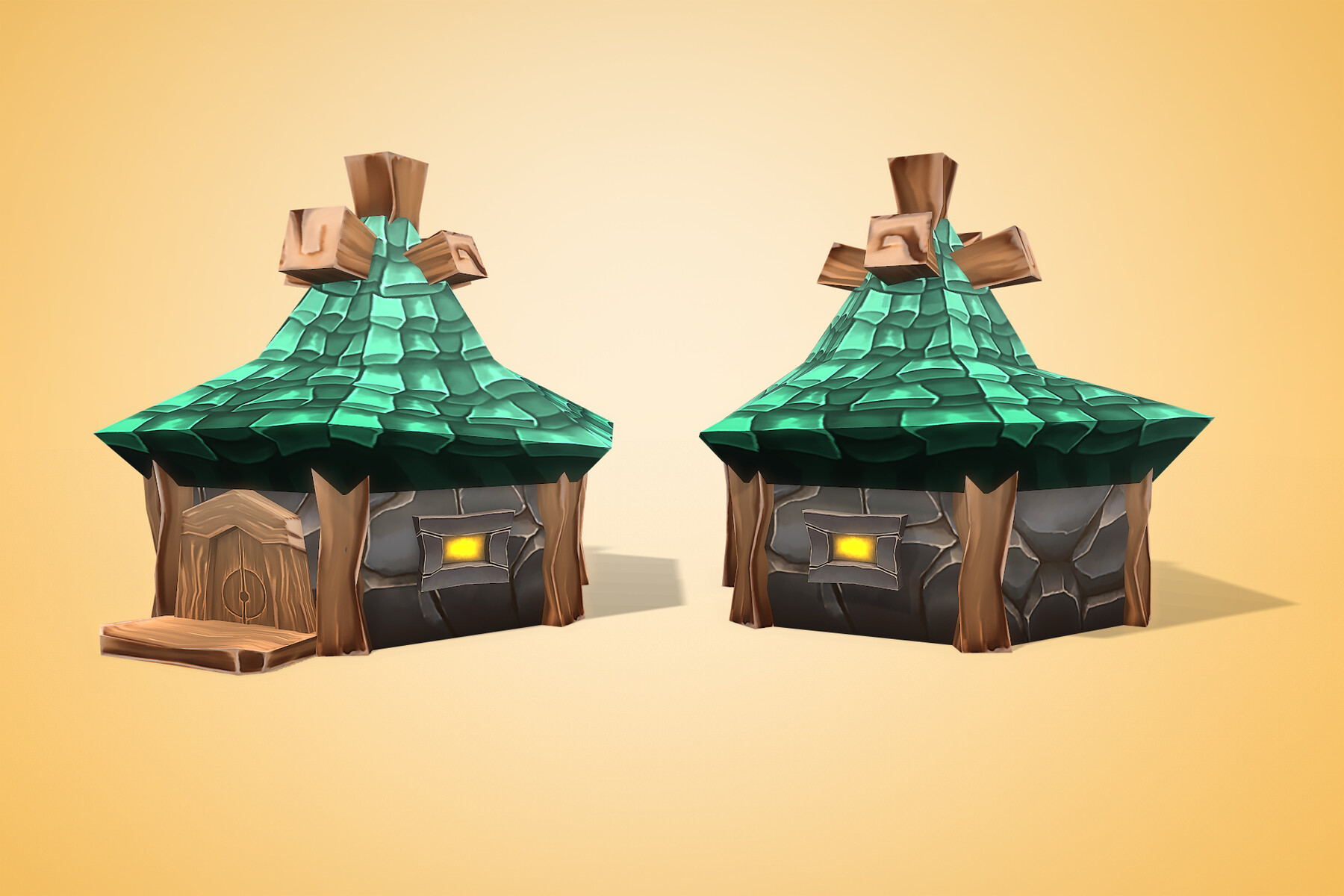 ArtStation - Dwarf RTS Fantasy Buildings | Game Assets