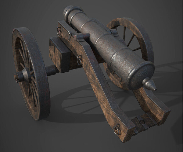 ArtStation - 18th century cannon | Game Assets