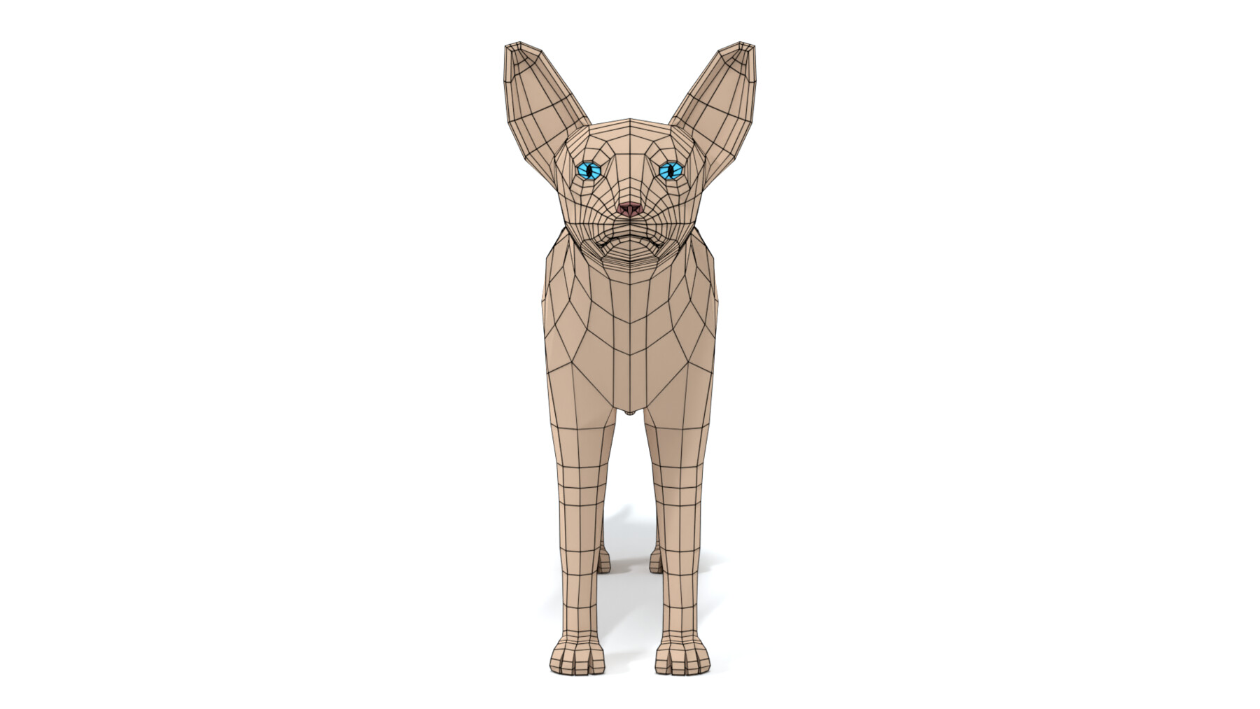 ArtStation - Low Poly Cartoon Sphynx Cat | Game Assets