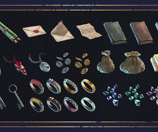 ArtStation - Fantasy Items | Game Assets