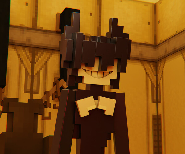 ArtStation - Minecraft Ink Bendy Rig | Game Assets