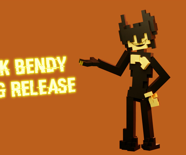 ArtStation - Minecraft Ink Bendy Rig | Game Assets