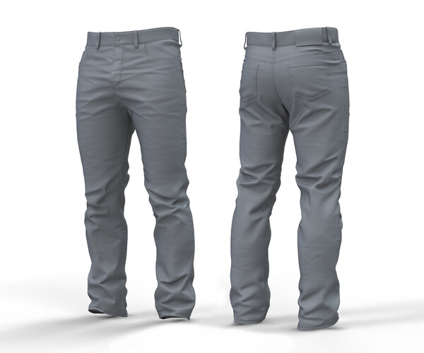 ArtStation - Mens Jeans pants (High Poly Model) (obj\ztl) | Game Assets