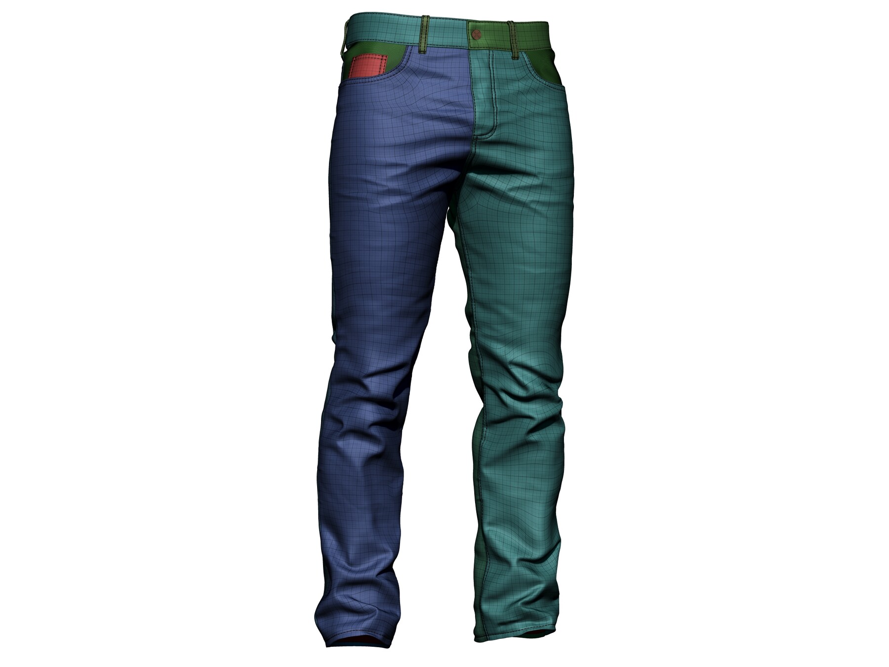 ArtStation - Mens Jeans pants (High Poly Model) (obj\ztl) | Game Assets