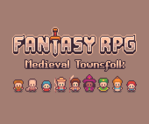 ArtStation - Fantasy RPG townsfolk pack | Game Assets