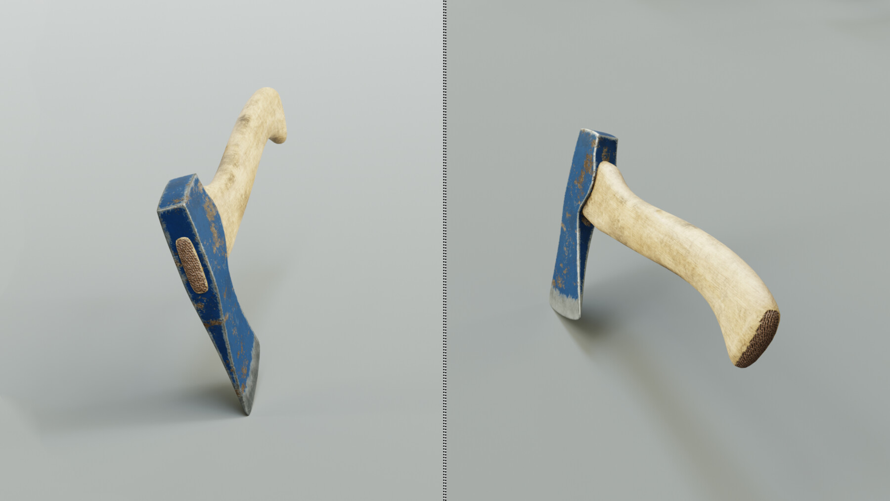 ArtStation - A pack of 3 modern realistic models of axes in low and ...