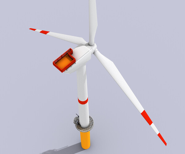 ArtStation - Wind Turbine Low-poly 3D model | Game Assets