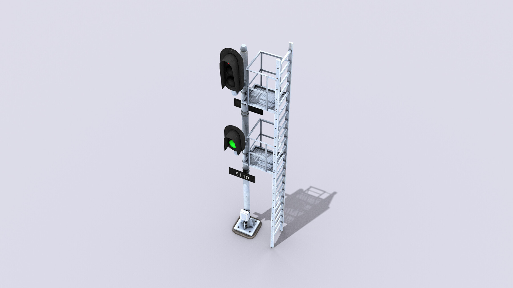 ArtStation - Railway Signals Low-poly 3D model | Game Assets