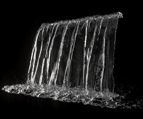 ArtStation - High Resolution Animated Waterfall 10 seconds 3D model ...