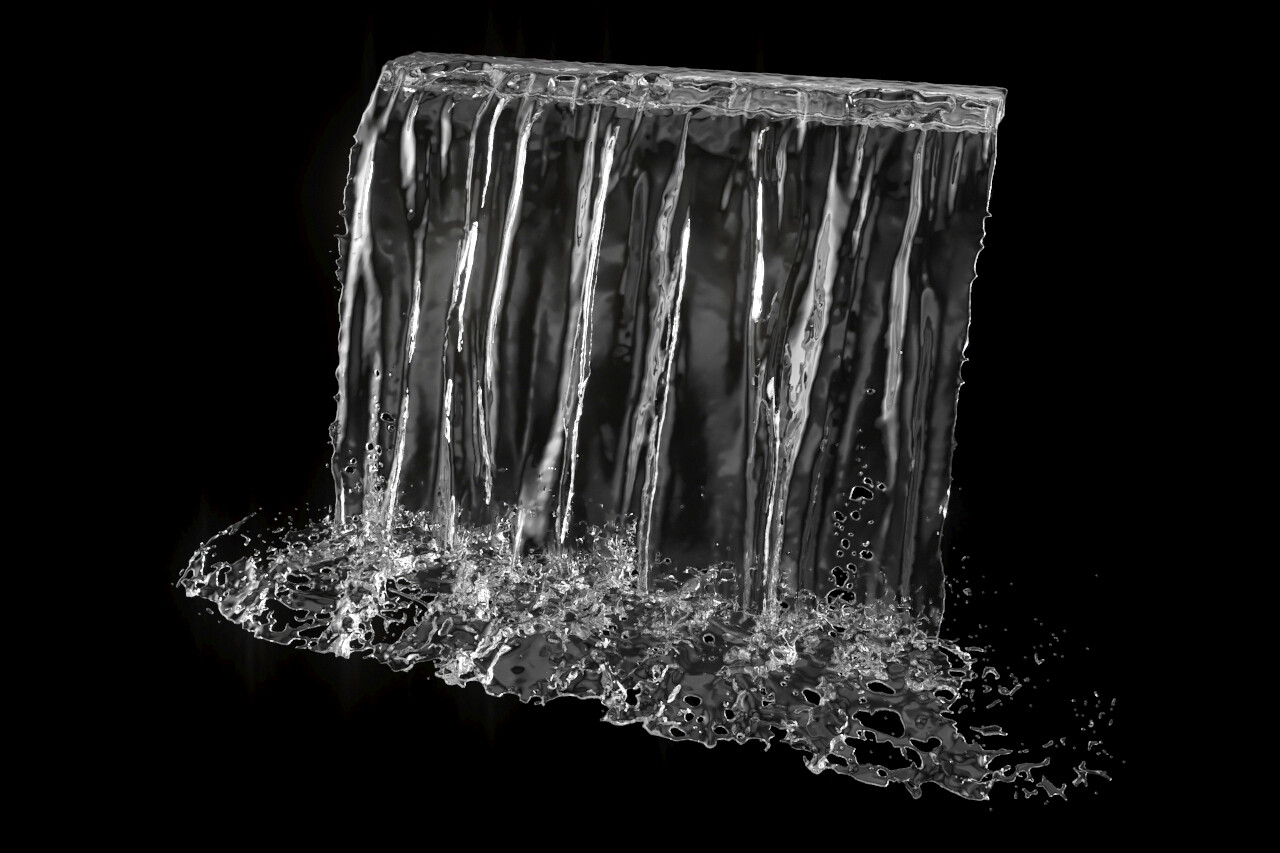 ArtStation - High Resolution Animated Waterfall 10 seconds 3D model ...