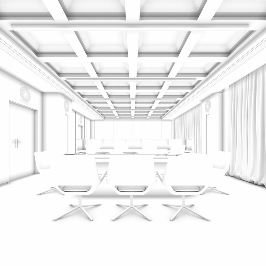 ArtStation - Conference room office reception hall 03 | Resources