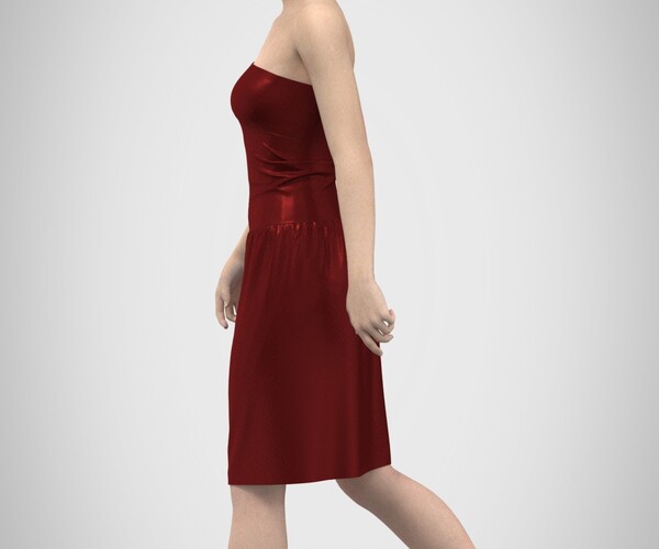 ArtStation - Red Dress | Game Assets