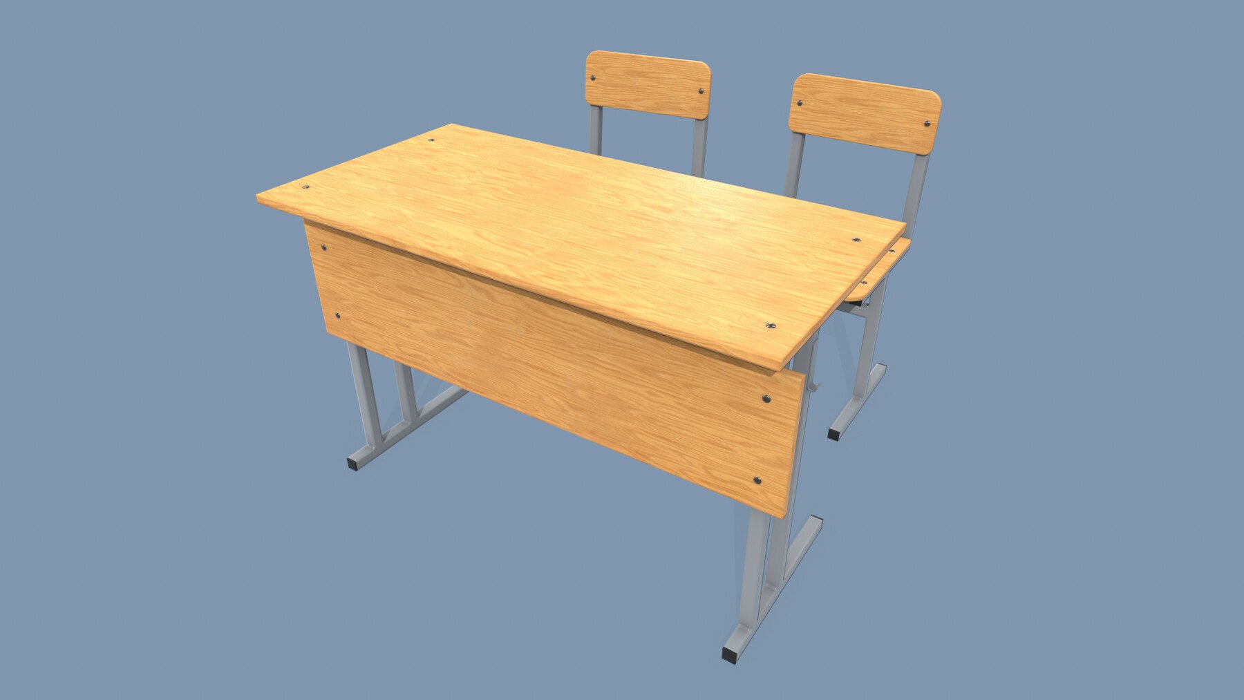 ArtStation - School Desk and Chair | Game Assets